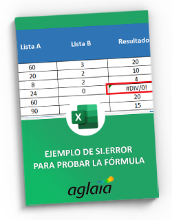 Ejemplo GRATIS Función SI.ERROR para Excel y aprende a utilizarla